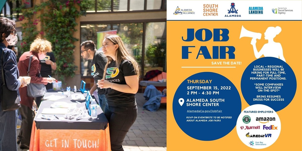 8th Annual Autumn Job Fair Thursday, September 15, 2-4:30 | City of Alameda